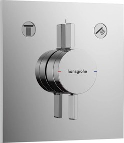 Hansgrohe DuoTurn E, baterie pod omítku pro 2 spotřebiče, chromová, HAN-75417000