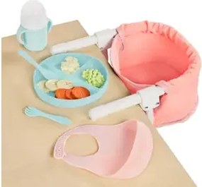 LullaBaby Židlička ke stolu pro panenky s doplňky / od 2 let