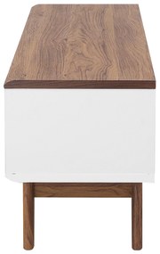 Televizní stolek bílý / dřevěný TOLEDO Beliani