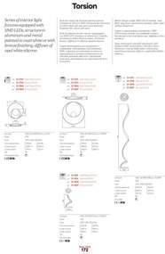 Redo 01-1886 - LED Stmívatelné stropní svítidlo TORSION LED/29W/230V bílá