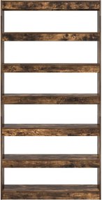 Knihovna 6 úrovní 100 x 30 x 198 cm Kompozitní dřevo 3333928