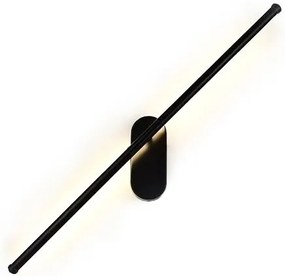 Toolight - LED nástěnná koupelnová lampa nad zrcadlo 92cm 12W 640lm APP372-1W, černá, OSW-09754