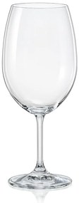 Crystalex - Bohemia Crystal Sklenice na bílé a červené víno Lara 450 ml, 6 ks