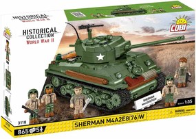 Cobi 3118 americký střední tank sherman m4a2e8 1:35