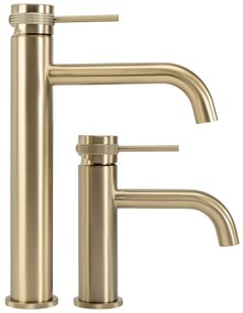 Rea Lungo Grip, umyvadlová baterie h-165, zlatá matná, REA-B6950