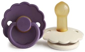 Frigg Dudlík Frigg Daisy 2-pack kaučuk vel.2 Violet Dream/Cream