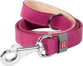 WAUDOG Vodítko pro psy růžové 20 mm × 122 cm / přírodní kůže