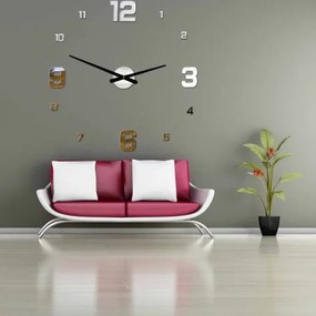 Moderní hodiny na zeď nalepovací | SENTOP 12P005 plexi sklo