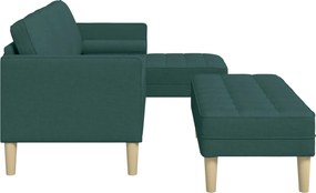 Set pohovek 2 ks Tmavě zelená Polyester 3329256