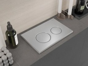 Mexen Fenix Air 07 XS pneumatické splachovací tlačítko, matný chrom - 6A0702