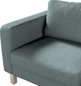 Potah na pohovku IKEA  Karlstad 2-místná, nerozkládací, krátký barva modrá látka pletený vzor