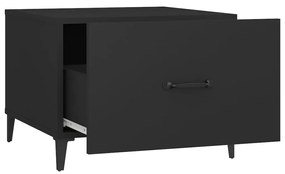 Konferenční stolky s kovovými nohami 2 ks černé 50 x 50 x 40 cm - Default Title