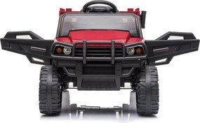 LEAN CARS Bateriové autíčko BDM0926 LED MP3 dálkové červené