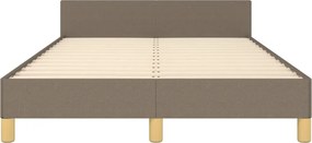 Rám postele bez matrací taupe 120x190 cm textil 3270510