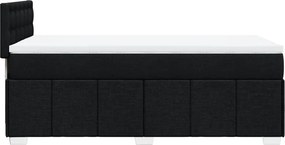 Box spring postel s matrací černá 80 x 200 cm textil 3286911