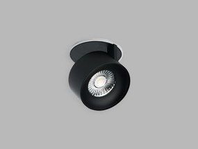 Led2 Zapuštěné LED svítidlo KLIP, ø 77 mm, 2700K Barva stínidla: chrom, Stmívání: RF control, Barva podstavce: černá