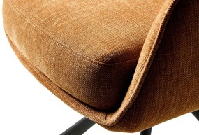 Designová otočná židle Ralayna skořicová