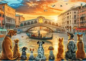 TREFL Puzzle Psi v Benátkách / 1000 dílků / 68,3 x 48 cm