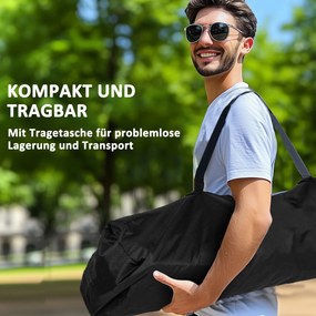Outsunny Sada 2 skládacích kempingových židlí s opěrkami, držákem na nápoje, opěrkou hlavy a chlazením – Skládací židle do přírody s nosností až 120 …
