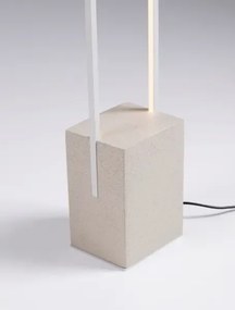 Moderní stojací lampa Lithos Bílá