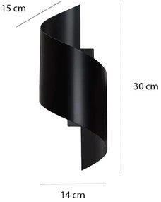 Nástěnné svítidlo SPINER 1xG9/8W/230V černá
