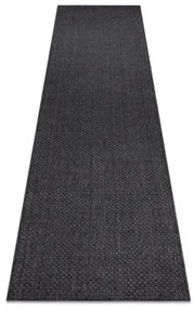 Dywany Luszczow Kusový koberec, běhoun TIMO 6272 SISAL venkovní černý Rozměr koberce: 80 x 250 cm