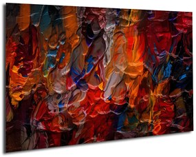 Abstraktní obraz exploze červených barev Rozměr: 120 x 80 cm
