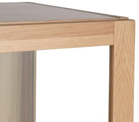 Designová vitrína Dallan 140 cm přírodní dub