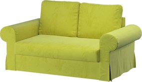 Potah na pohovku IKEA Backabro 2-místná, rozkládací barva zelená látka lesklé, sametová