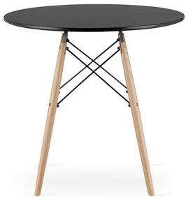 Jídelní stůl TODI 80 cm - dub/černá