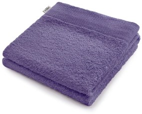 AmeliaHome - Sada bavlněných ručníků fialový hladké AMARI