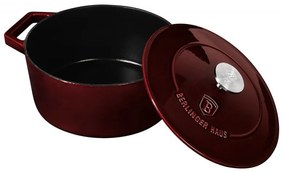 BERLINGERHAUS Pekáč s poklicí litinový 20 x 10 cm Burgundy Line BH-6516