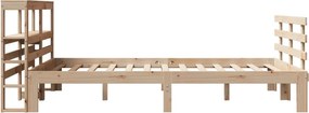 Rám postele s čelem 140 x 190 cm masivní borovice 3306104