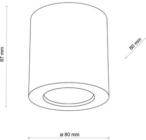 Bodové svítidlo EVE 1xGU10/10W/230V buk