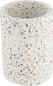 Sada koupelnových doplňků Terrazzo, kombinace barev/s prvky v barvě nerezu