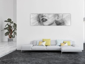 Obraz - Portrén Merilyn Monroe (170x50 cm)