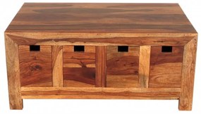 Indický nábytek - Konferenční stolek 90x40x60 z indického masivu palisandr Natural