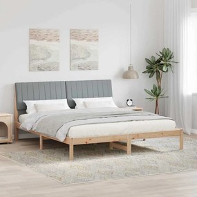 Rám postele s čelo Hnědá 180 x 200 cm Masivní borové dřevo 3394403