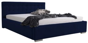 Eka Čalouněná postel Anastasia - Fresh 120x200 cm Barva látky - Fresh: Světlá béžová (02), Úložný prostor: S kovovým rámem úložného prostoru
