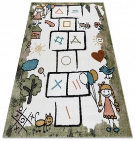 Dětský kusový koberec Skákací panák zelený 140x190cm