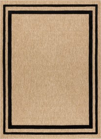 Dywany Łuszczów, Kusový koberec Spark 0687 beige/black, 160x220, béžová, chodba / předsíň