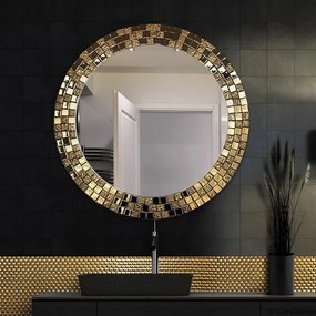 Zrcadlo Aurea Gold Rozměr: Ø 60 cm