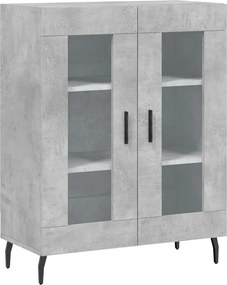 Skříň highboard betonově šedá 69,5x34x180 cm kompozitní dřevo 3189337