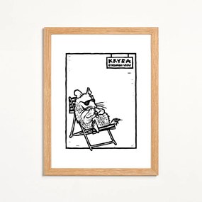 Mária Mérai | Saturejka Mária Mérai | Krysa Rám: Černý, Velikost: 30 x 20 cm