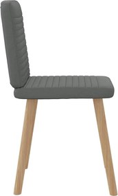 Jídelní židle 4 ks tmavě šedé textil 3315245