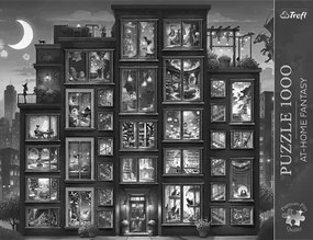 TREFL Puzzle Premium Plus At-home Fantasy: Noc plná příběhů / 1000 díl