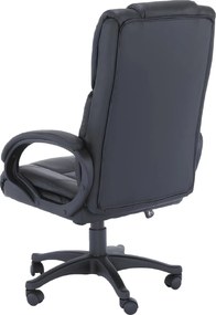 Kancelářské křeslo, černá ekokůže, SIEMO NEW