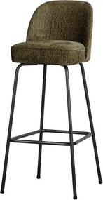 Khaki sametová barová židle (výška sedáku 79 cm) Vogue – WOOOD
