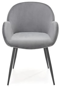 HALMAR K480 židle šedá