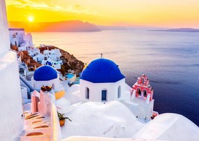 Puzzle enjoy východ slunce nad santorini, řecko 1000 dílků